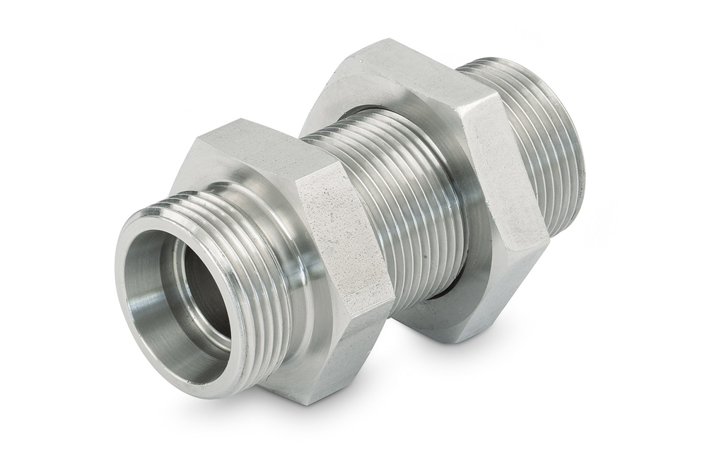 Straight bulkhead fitting SV - stainless steel, body